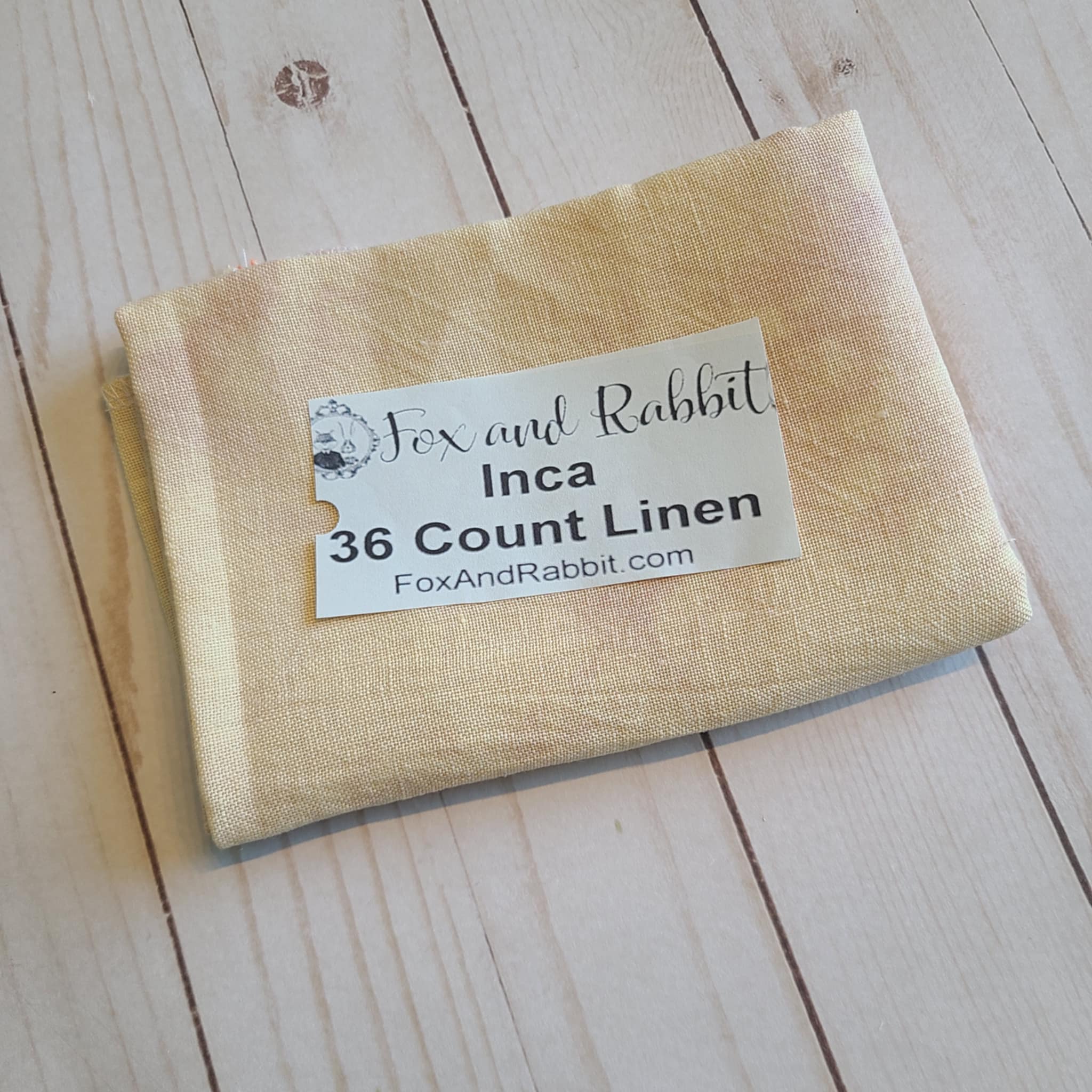 36 count Inca FQ Fox and Rabbit Hand Dyed linen – Simply Stitching Ocala